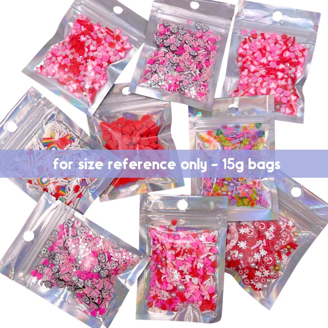 Pink Tulip Polymer Clay Slices, Fake Sprinkles, Slime Crafts - Etsy
