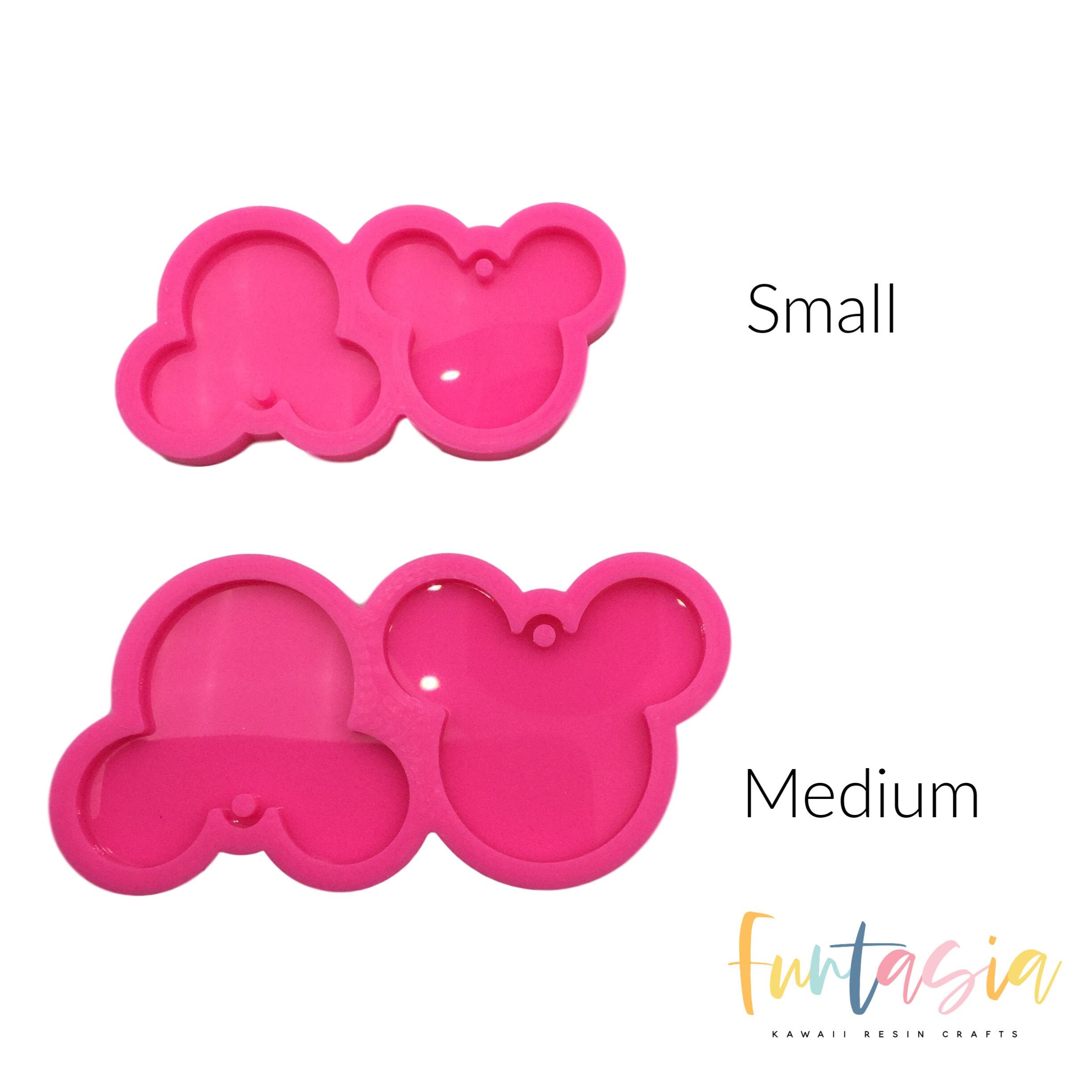 Mouse Head Teardrop Earring Mold Shiny Silicone Molds for | Etsy