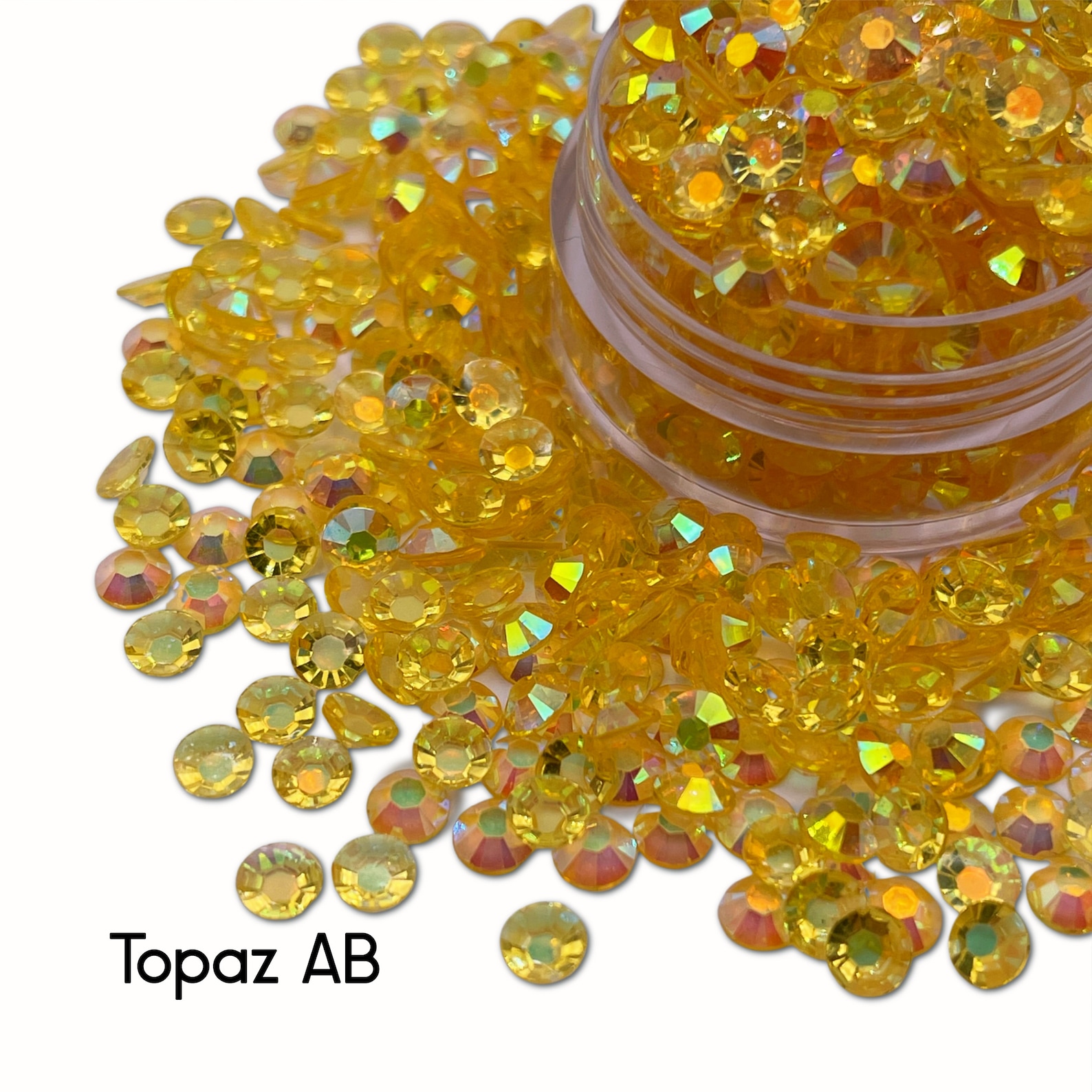 1000pcs Transparent Resin Rhinestones - Etsy