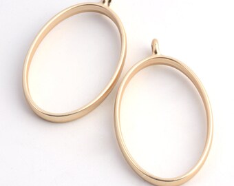 Gold Bezel Pendant | Etsy