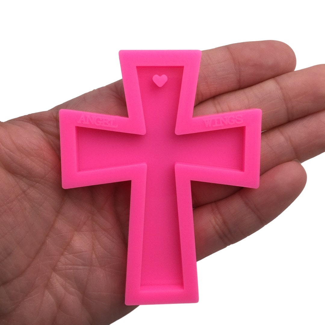 Cross Silicone Mold, Shiny Mold, Silicone Molds for Epoxy Crafts, Resin ...