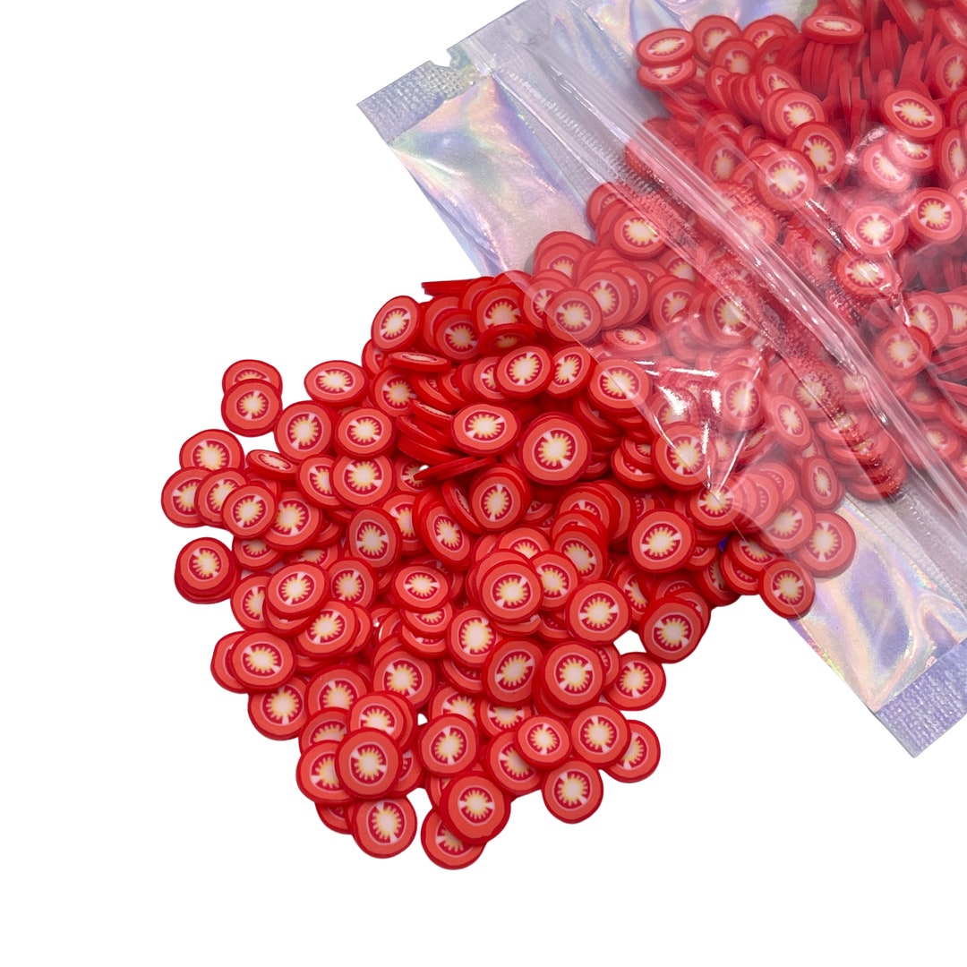 TOMATO Polymer Clay Slices, Fake Sprinkles, Clay Slices for Nail Art ...