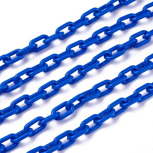 ROYAL BLUE Plastic Chain 16 Inch - Etsy
