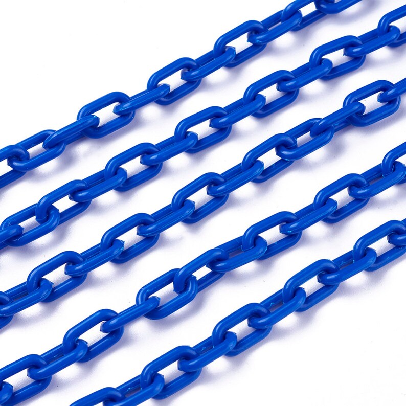 ROYAL BLUE Plastic Chain 16 Inch - Etsy