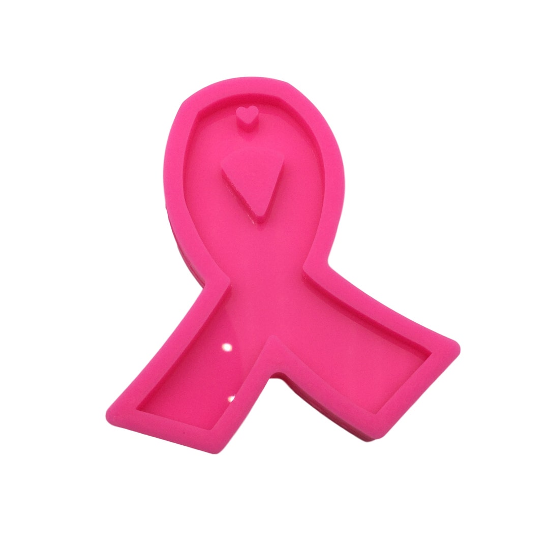Pink Ribbon Mold, Shiny Mold, Silicone Molds for Epoxy Crafts, Resin ...