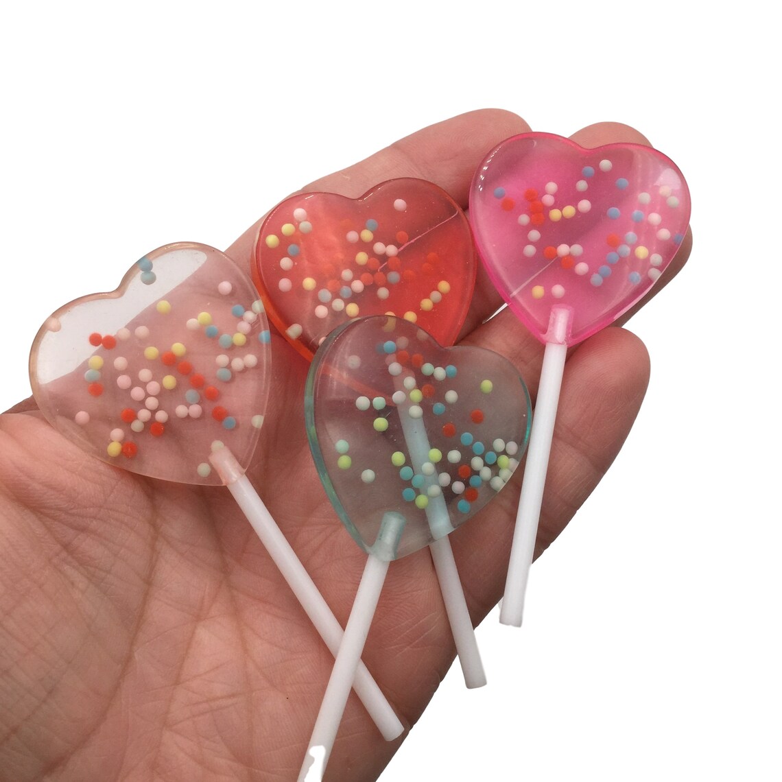 3 Mixed Color Lollipop Faux Candy 3734 MM Kawaii Fake - Etsy