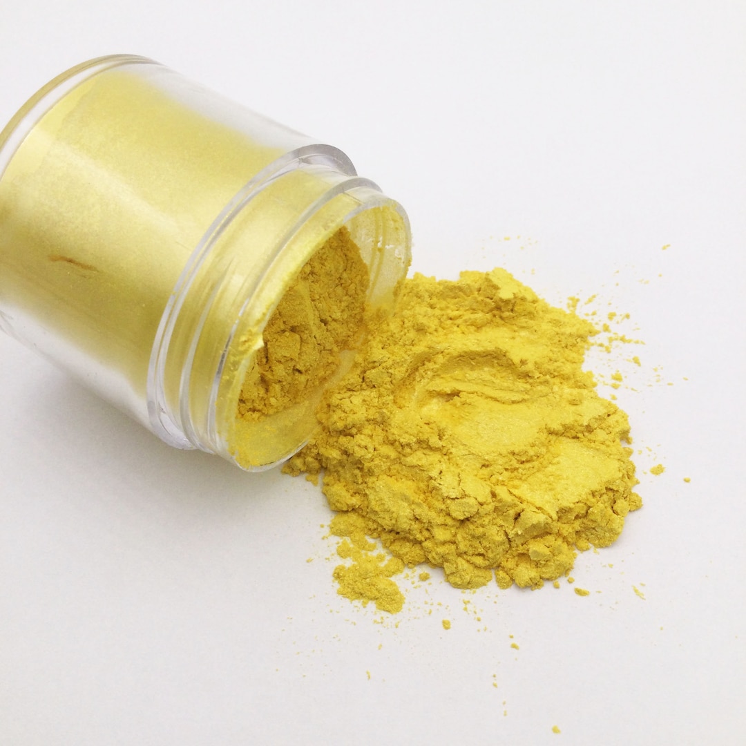 SUNSHINE YELLOW Mica Powder Pigment, Cosmetic Grade, Mica Powder for ...