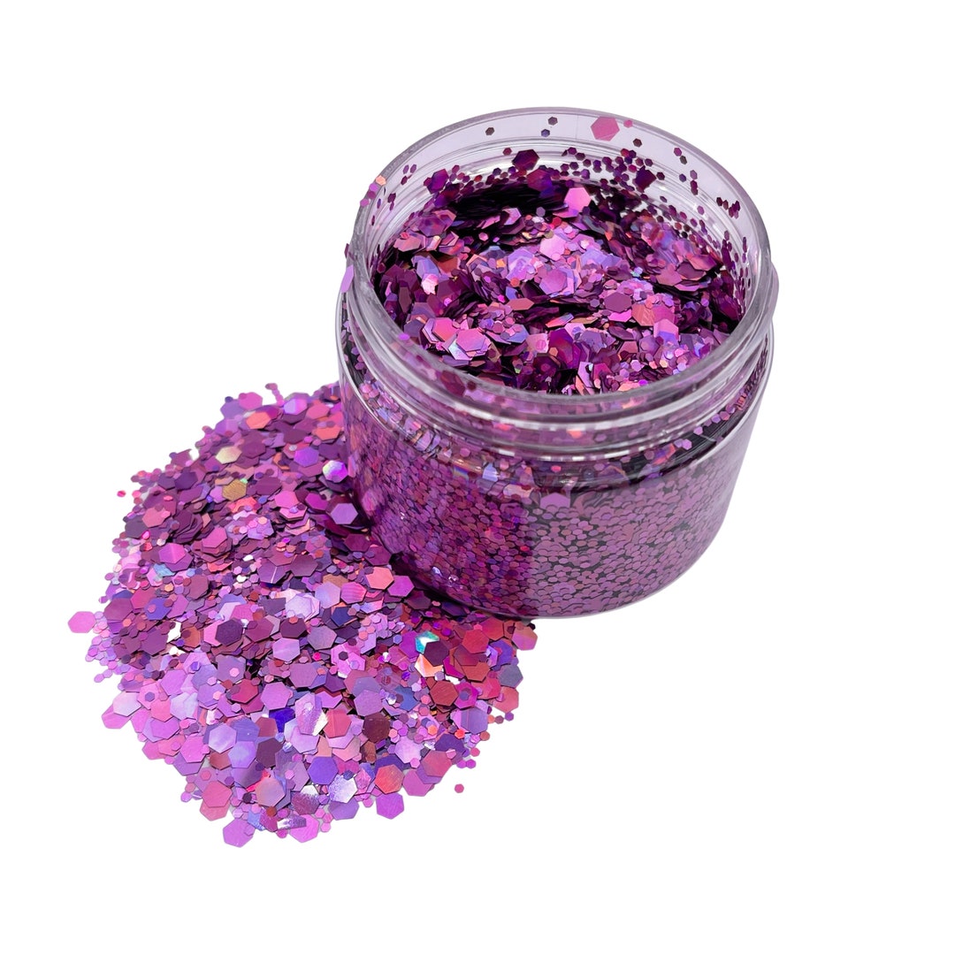 Pretty in Pink Chunky Glitter Mix, Loose Glitter, Polyester Glitter ...