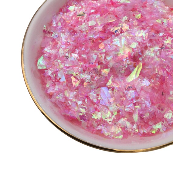 PINK 10 Grams Cellophane Flakes Glitter Solvent Resistant - Etsy