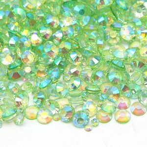 1000pcs Transparent Resin Rhinestones - Etsy