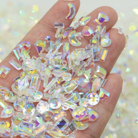 Transparent AB Resin Mixed Shape Flatback Rhinestones 450pcs - Etsy
