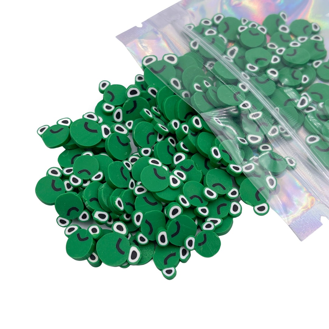 Frog Polymer Clay Slices, 10mm Flower Clays, Fake Sprinkles, Clay ...