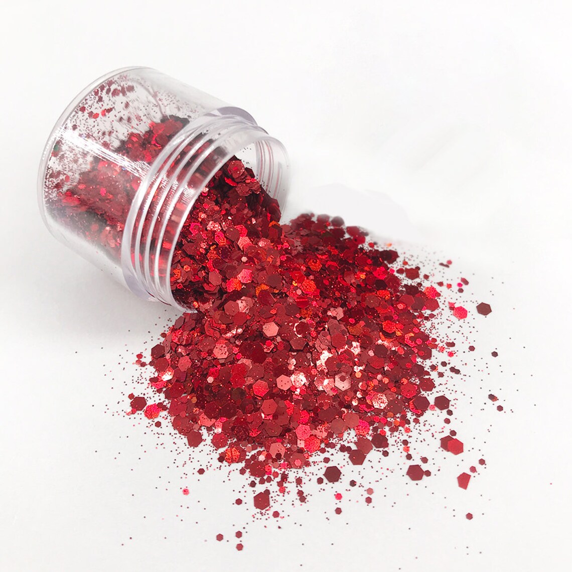 True Red Chunky Glitter Mix Loose Glitter Polyester Glitter - Etsy
