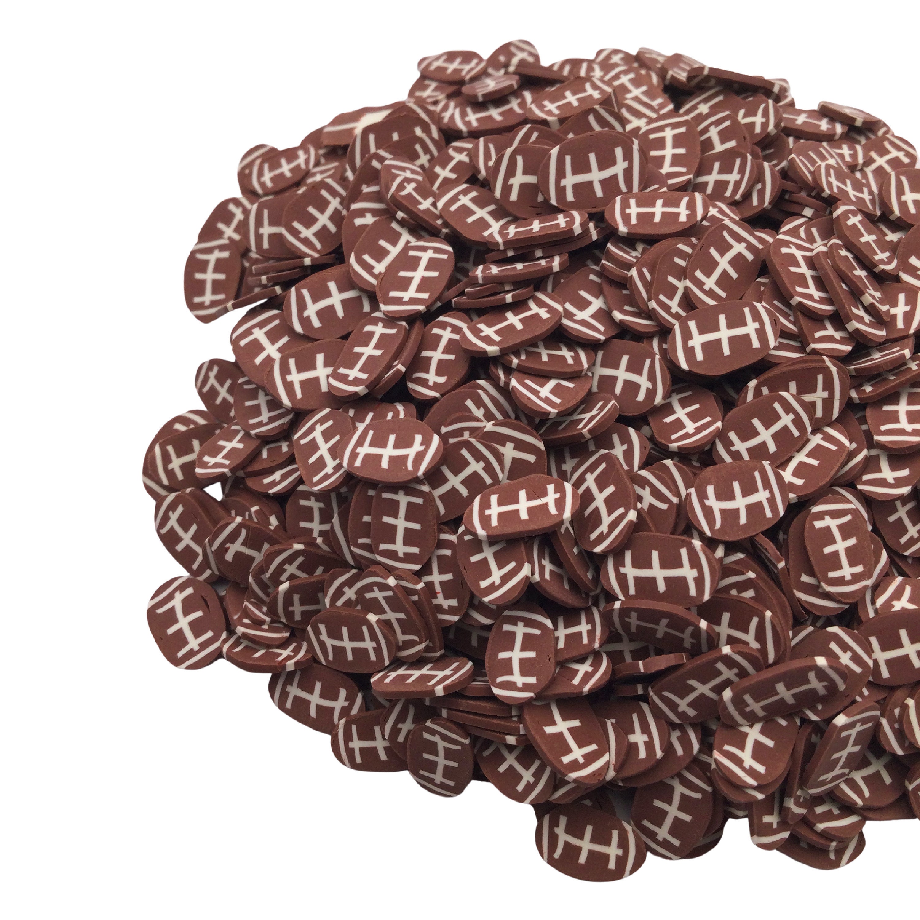 Football Polymer Clay Slices Fake Sprinkles Clay Slices - Etsy