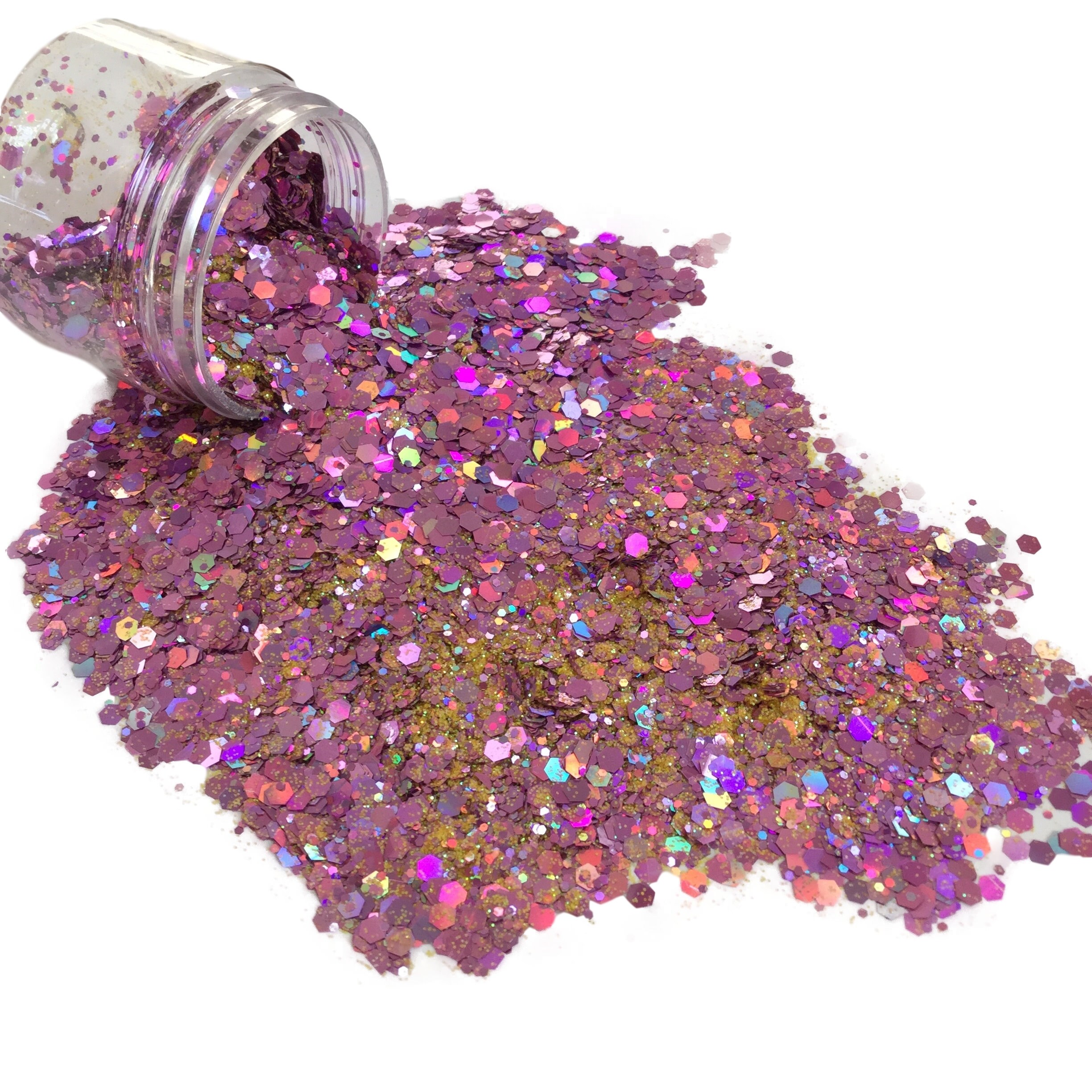 PINK BLISS Chunky Glitter Mix Loose Glitter Polyester | Etsy