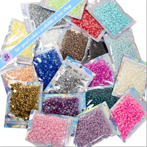 AB Dark Orange Mixed Sizes Flatback Pearl 1000 Pieces, Sizes Range 3MM ...