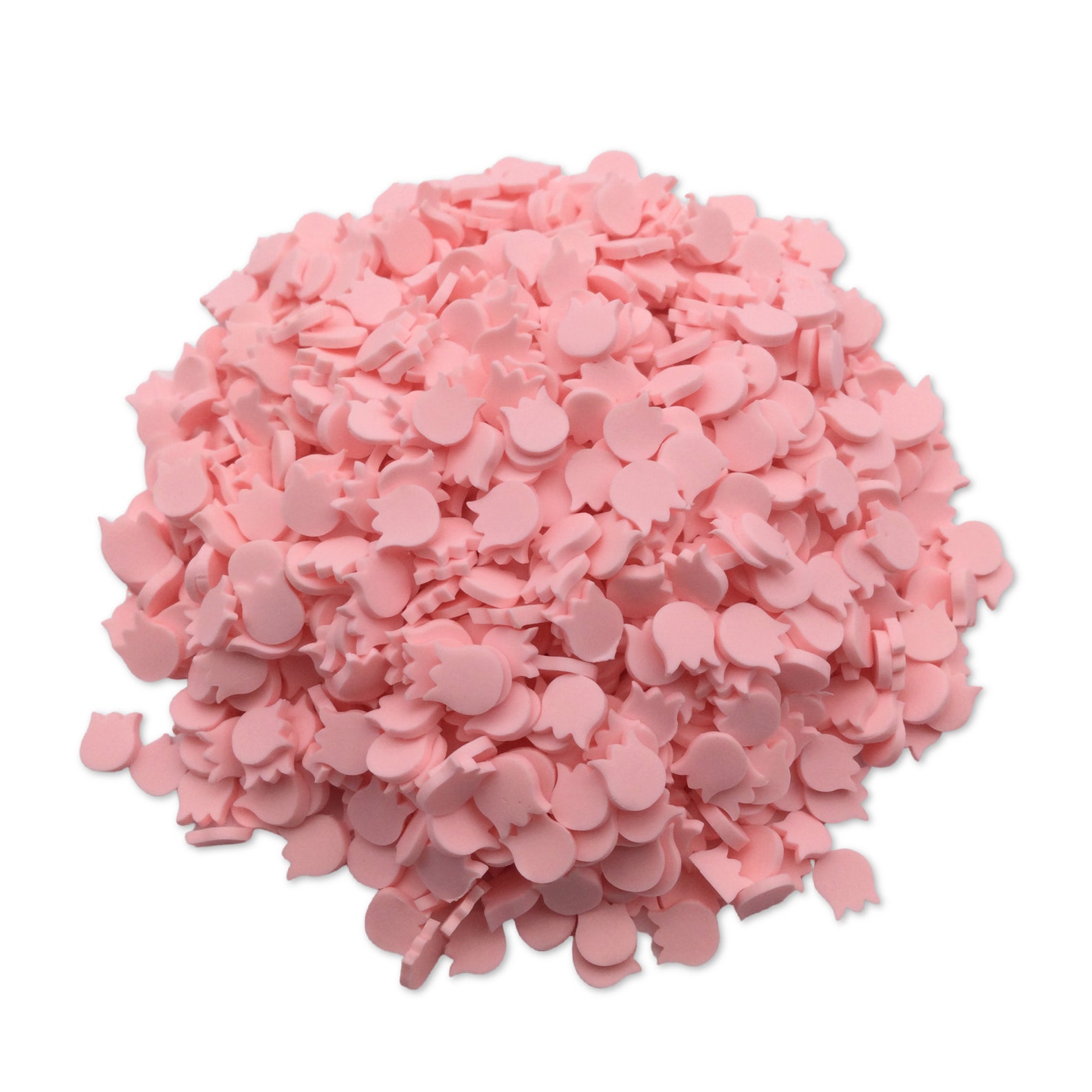 Pink Tulip Polymer Clay Slices, Fake Sprinkles, Slime Crafts - Etsy