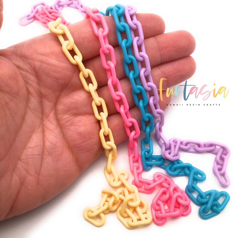 ROYAL BLUE Plastic Chain 16 Inch - Etsy