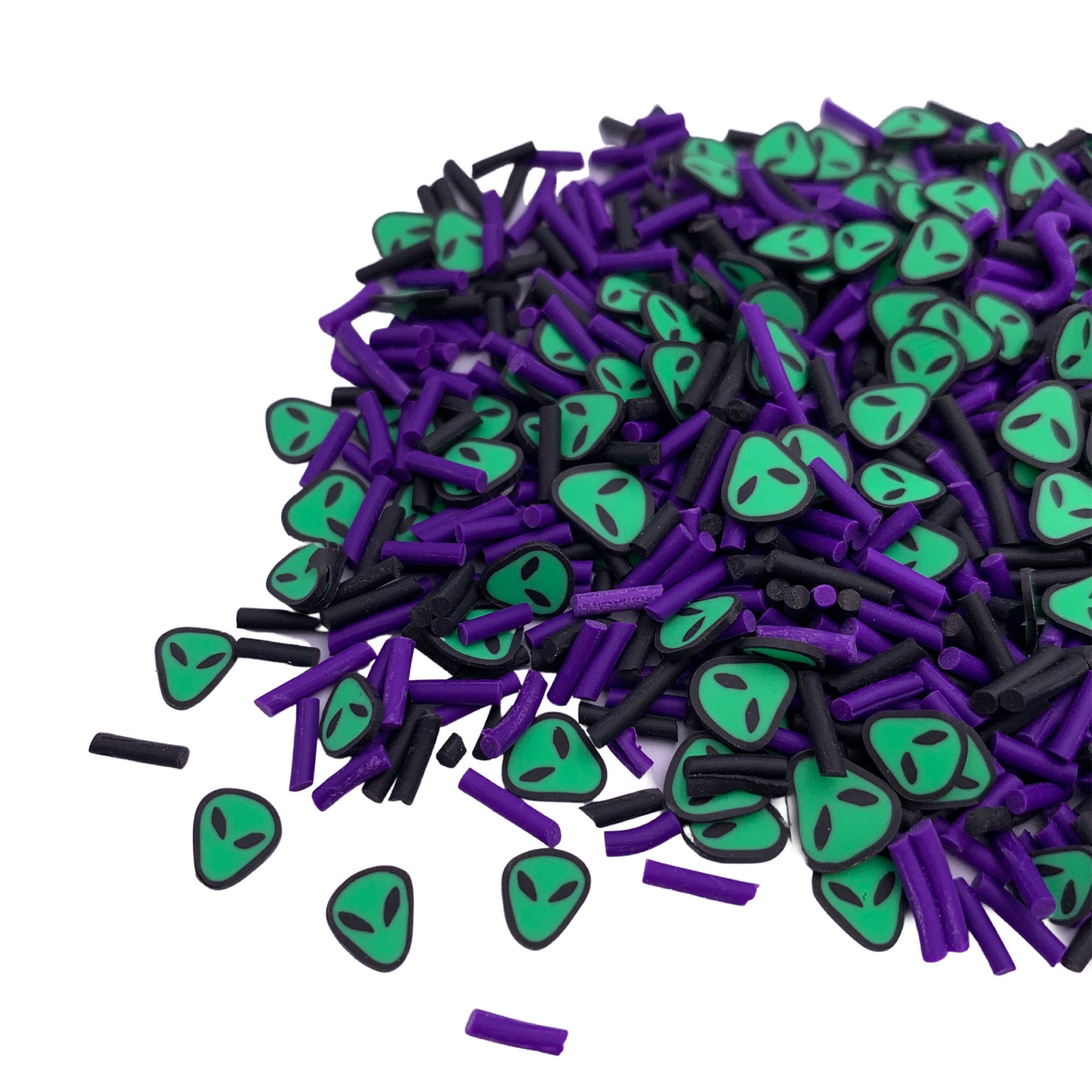 Alien UFO Mix Polymer Clay Slices Fake Sprinkles Clay Slices | Etsy