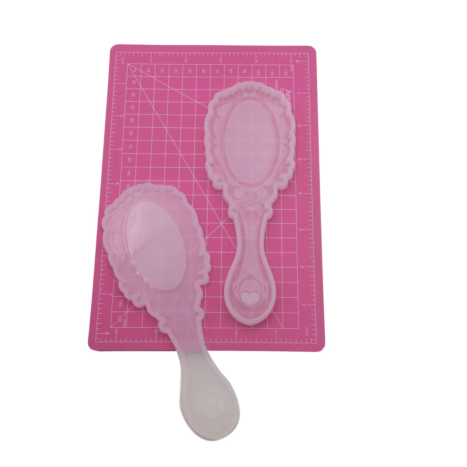 2pc Hand Mirror Silicone Mold, Silicone Molds for Epoxy Crafts, Resin ...