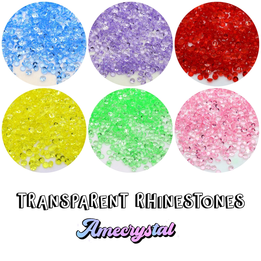 NEW Transparent Resin Rhinestones 1000pcs Bag Transparent - Etsy
