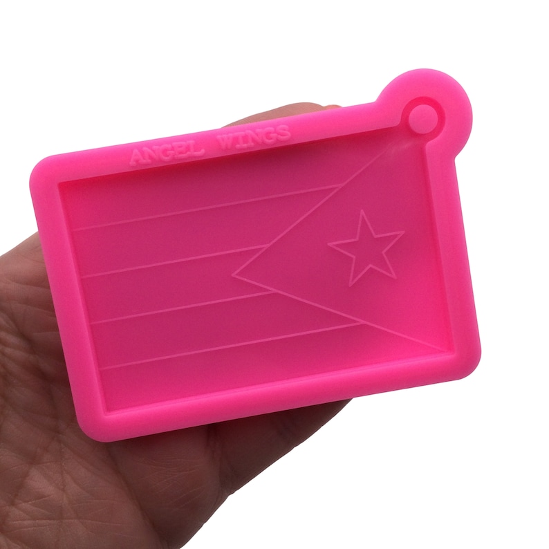PUERTO RICO FLAG Silicone Mold, Shiny Mold, Silicone Molds for Epoxy ...