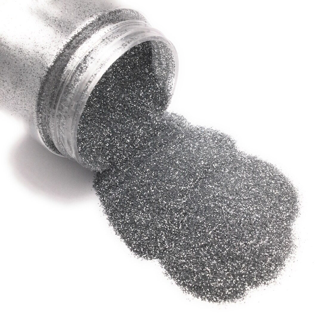 SILVER Ultra Fine Loose Glitter, Polyester Glitter, Solvent Resistant ...