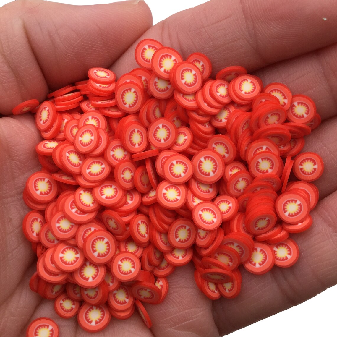 TOMATO Polymer Clay Slices, Fake Sprinkles, Clay Slices for Nail Art ...