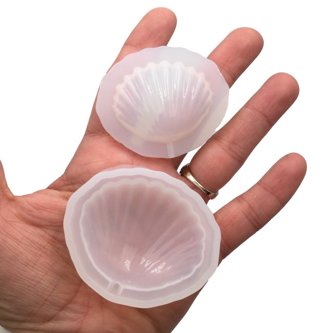 2 Part Waterfall Effect Seashell Shaker Mold Silicone Molds | Etsy