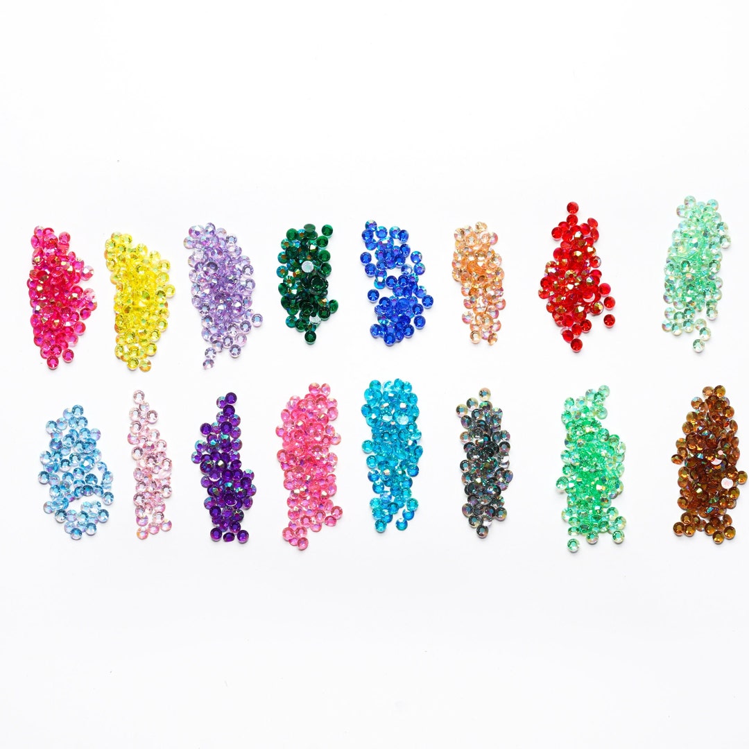 1000pcs Transparent Resin Rhinestones - Etsy