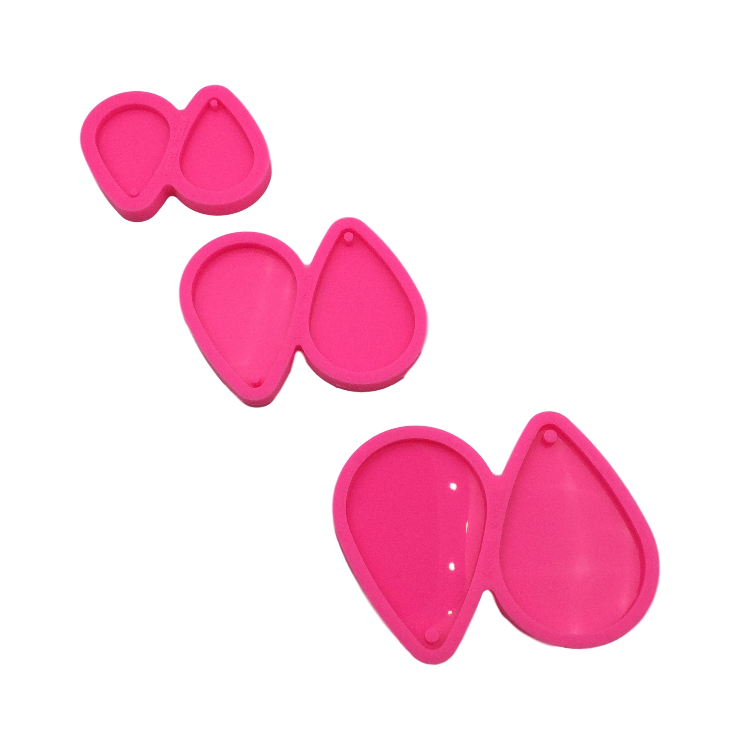 Shiny Teardrop Earring Mold Shiny Silicone Molds for Epoxy - Etsy