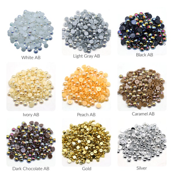 Flat Back Pearls - Etsy