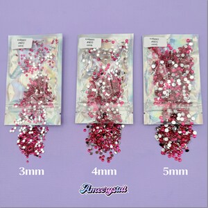 2mm Plated Bronze AB Mixed Sizes Jelly Rhinestones 1000 Pieces - 5264 ...