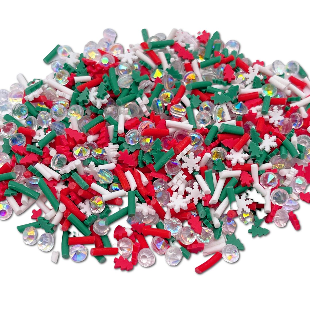 Holly Jolly Polymer Clay Slices Mix, Christmas Polymer Clay Slices ...