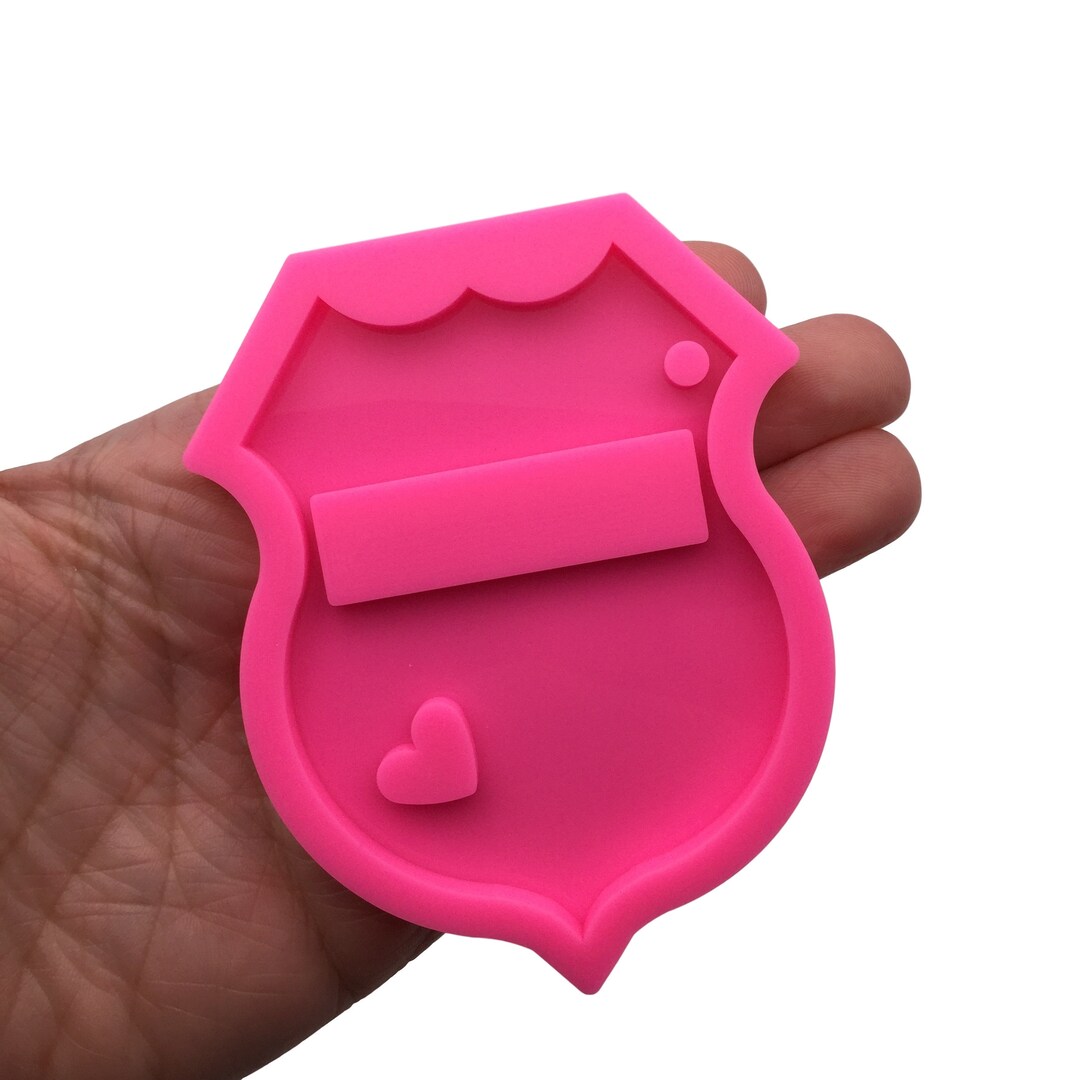 Police Badge Mold, Shiny Mold, Silicone Molds for Epoxy Crafts, Resin ...