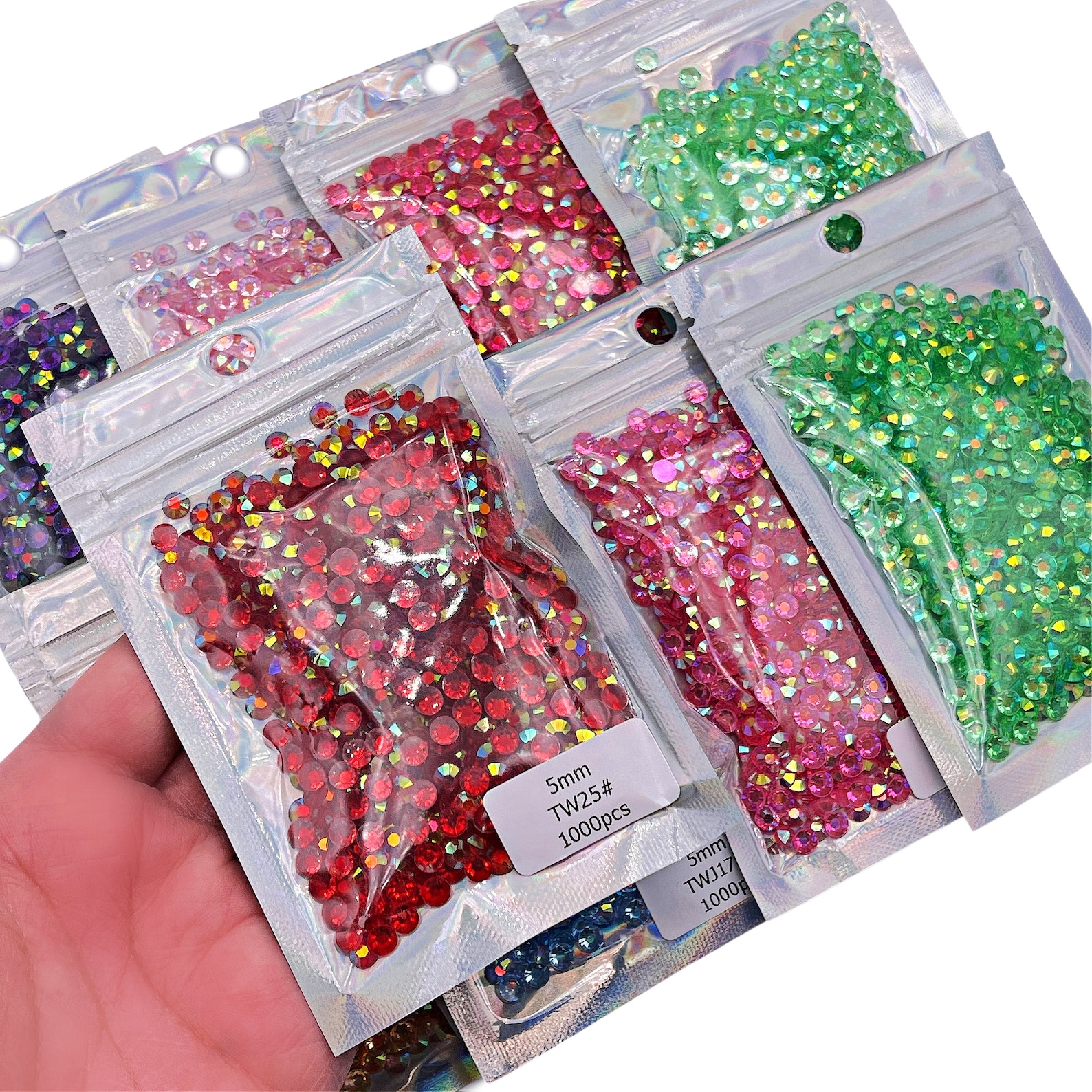 1000pcs Transparent Resin Rhinestones - Etsy