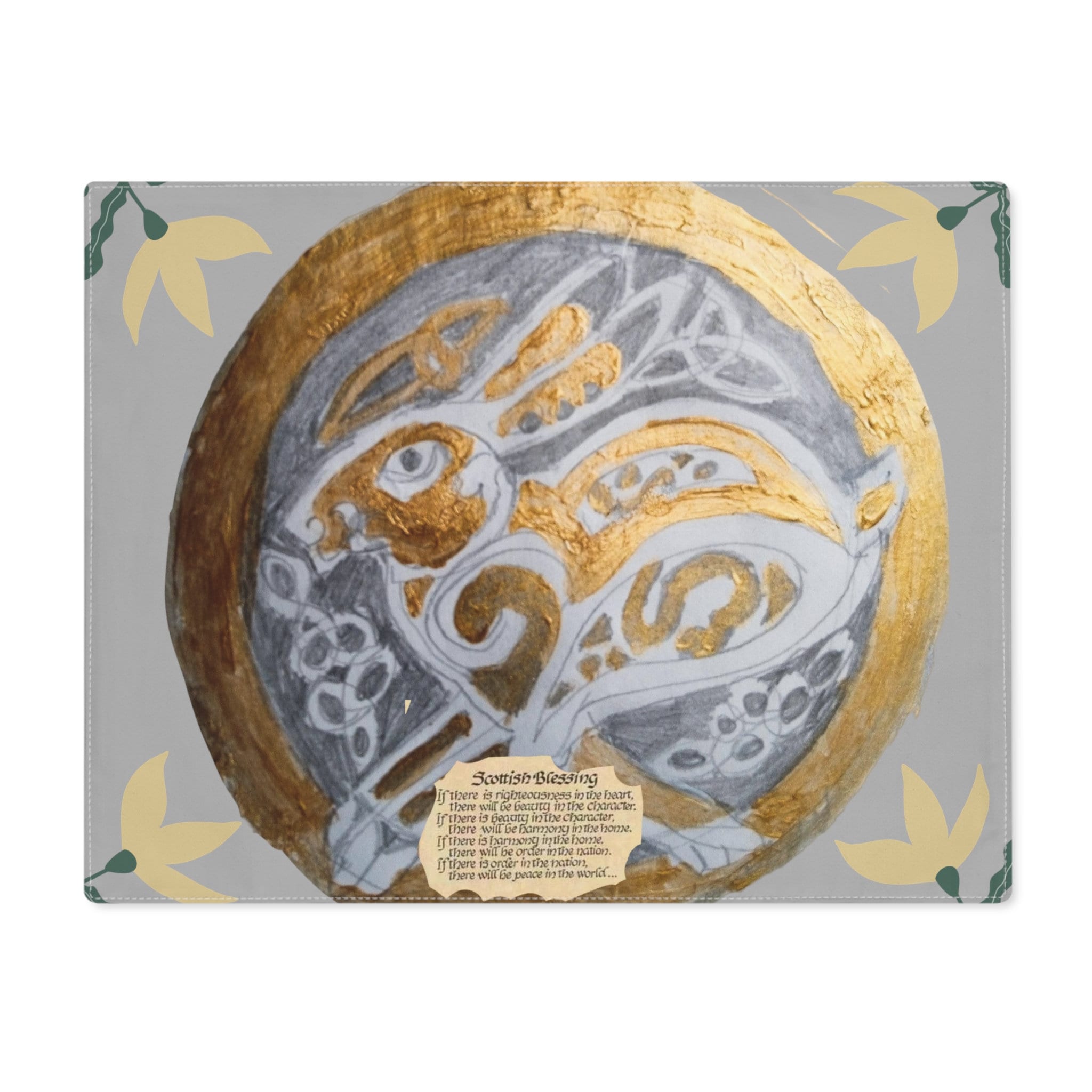 Celtic Hare and Scottish Blessing Placemat, 1pc - Etsy