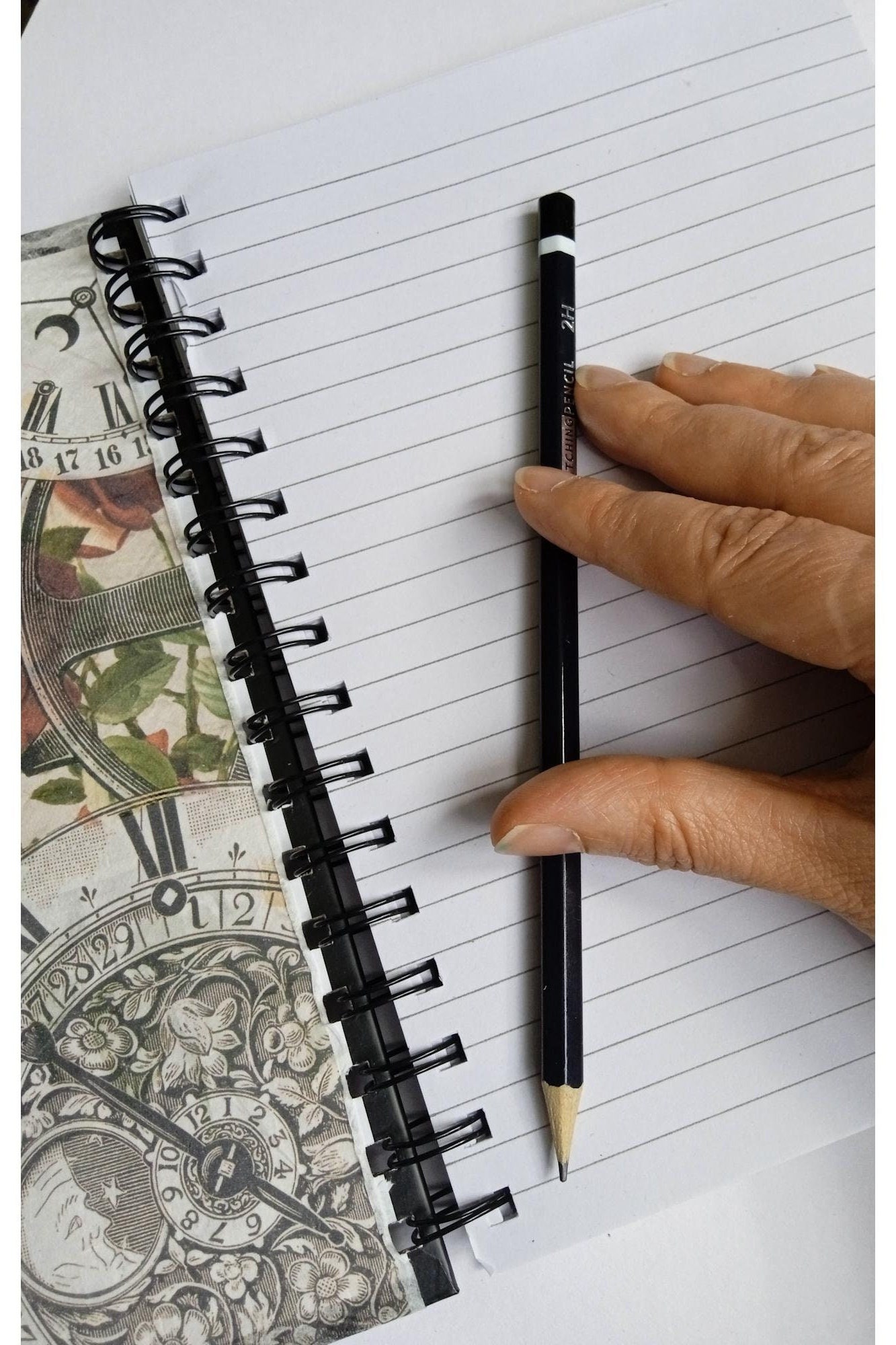 Delicate Vintage Style Notebook, With Horses, Hot Air Balloons, and ...