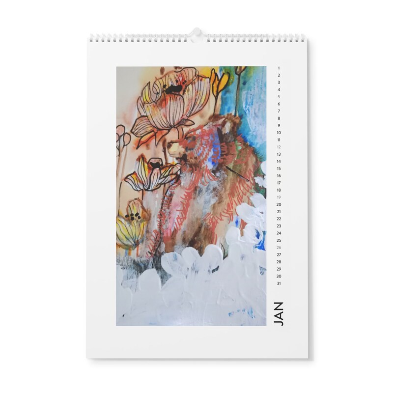 Calendar Art - Etsy