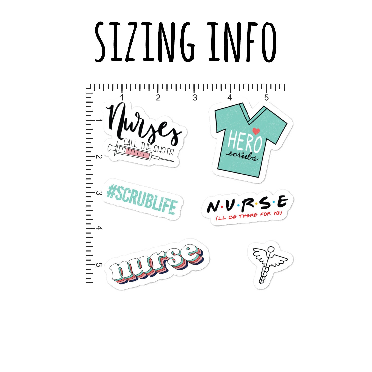 NURSING STICKER PACK • High-quality Vinyl • 6 Stickers - Etsy