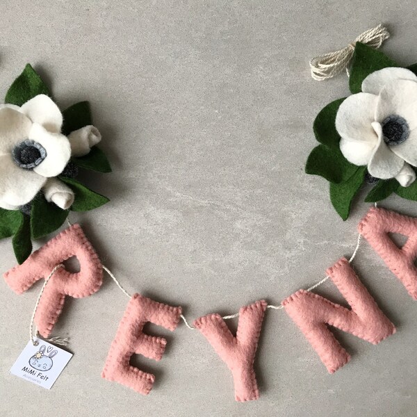 Felt Name Garland - Etsy