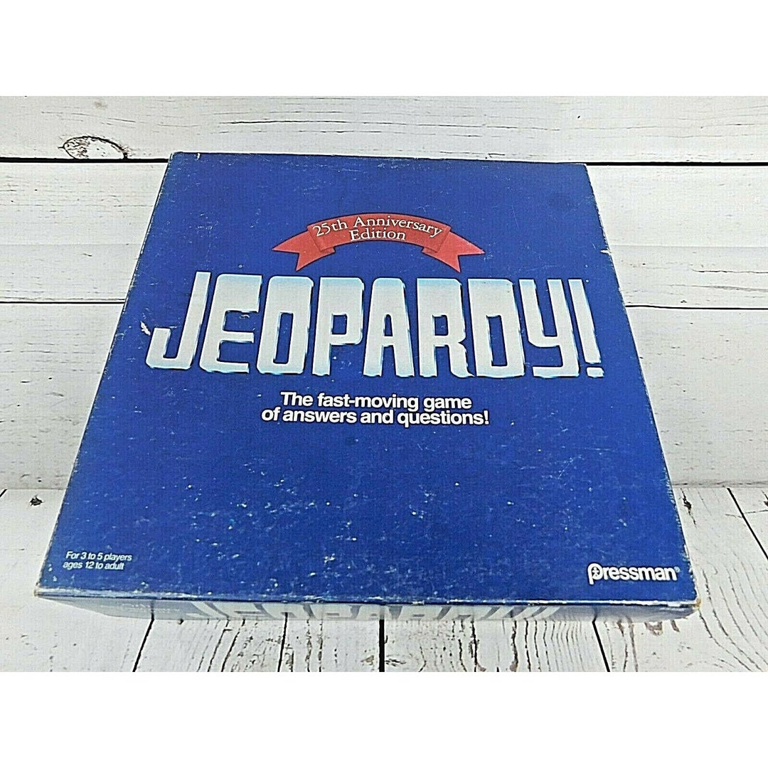 JEOPARDY 25th Anniversary Edition 1990 Board Game Vintage Pressman - Etsy