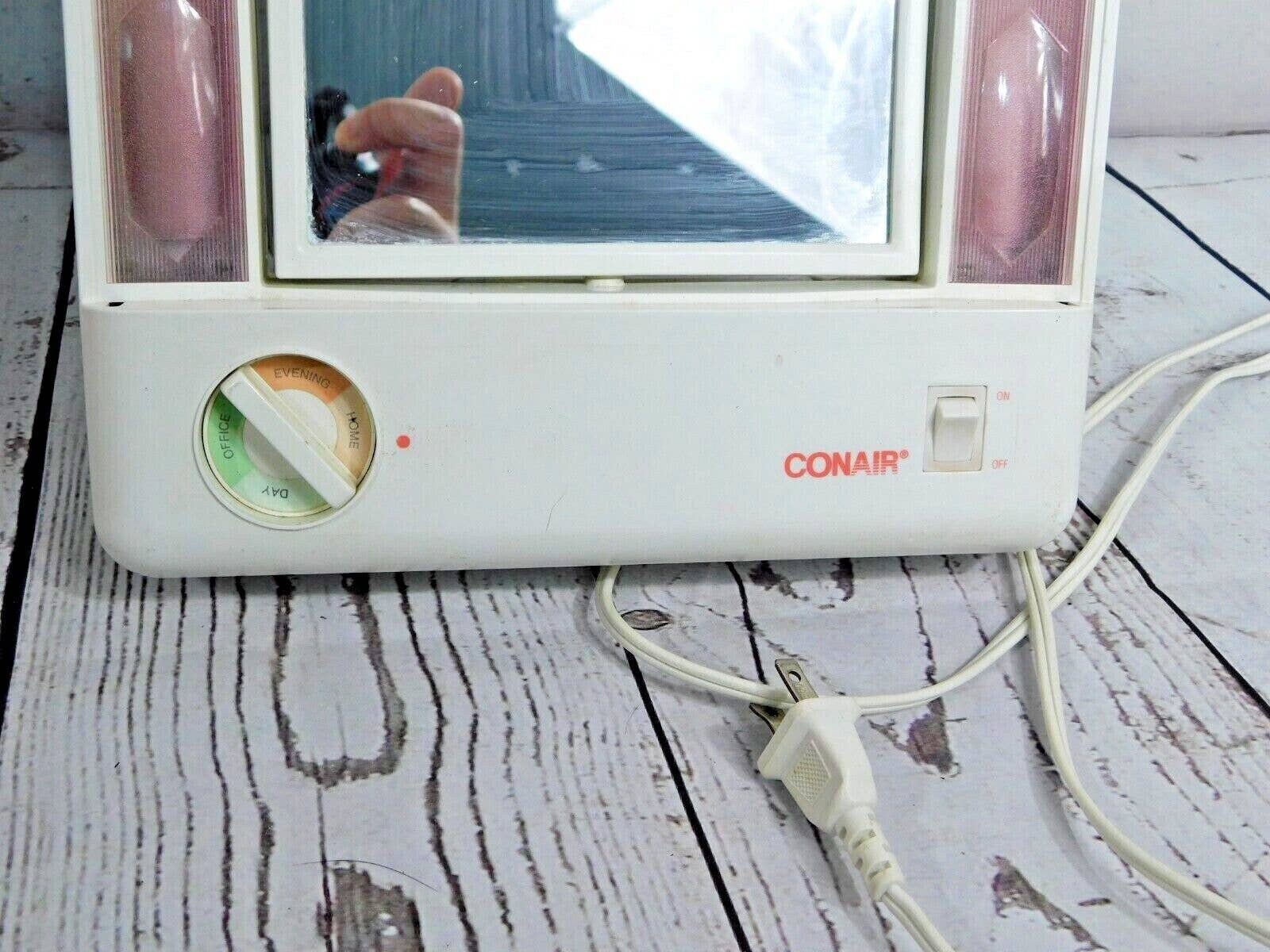 Vintage Conair True Reflections 2 Sided Makeup Mirror Electric Model ...