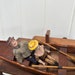 Antique Toy/model Rowing Boat With Rowers and Dog - Etsy