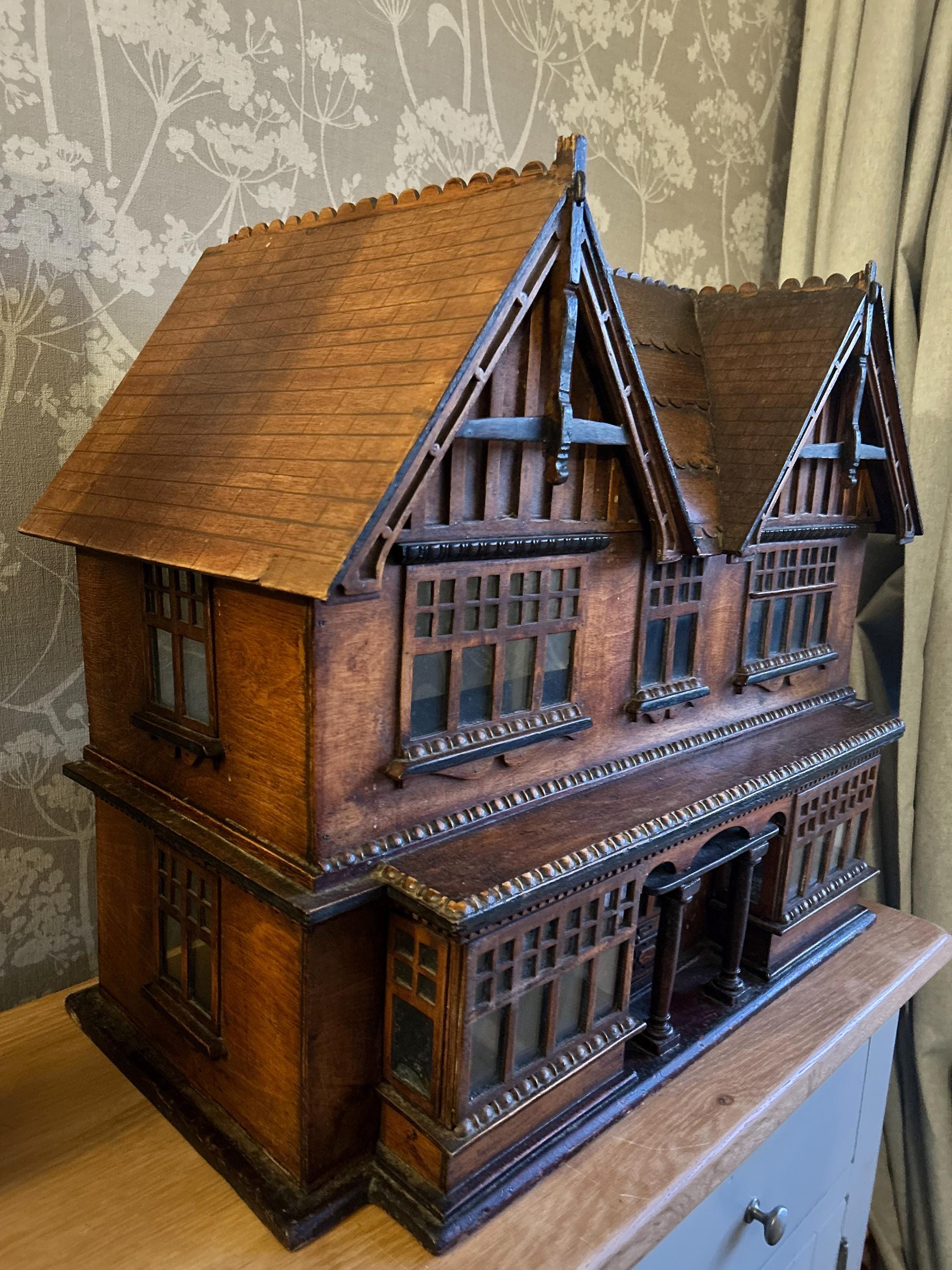 Antique Wooden Hand Made Dolls House - Etsy