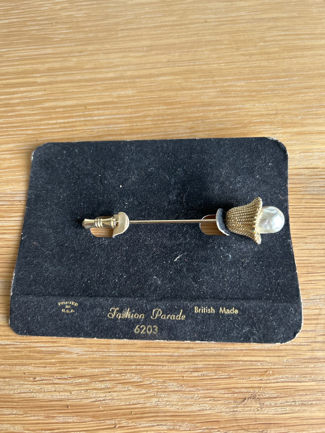 Vintage Hat Pin on Original Card - Etsy