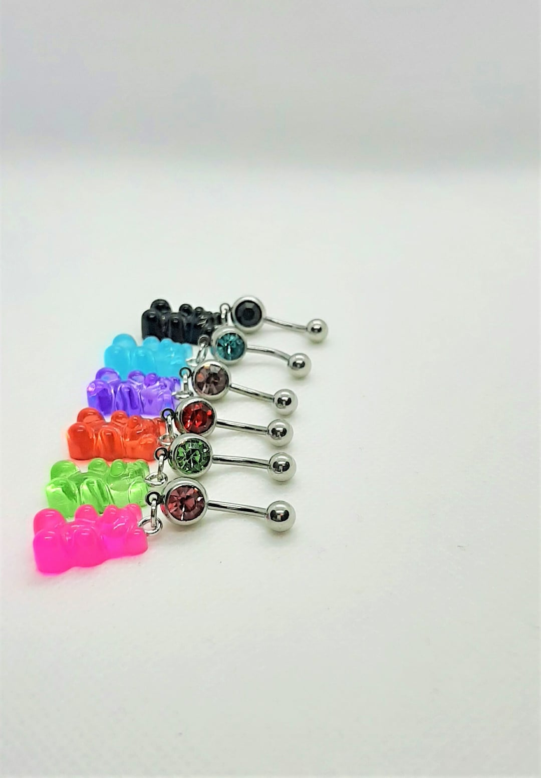 Gummy Bear Belly Button Rings Surgical Steel - Dangle Belly Ring ...