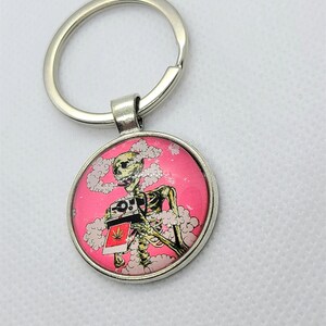 Smoke Skeleton Keychain - Etsy