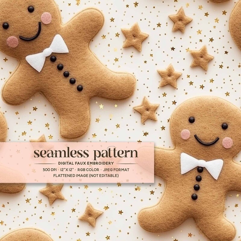 Gingerbread Pattern - Etsy