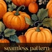 Fall Pumpkin Seamless Pattern, Watercolor Pumpkin Digital Paper, Autumn ...